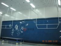 China Custom Industrial Water Curtain Paint Booth 15000×5000×5000mm for Aircraft & Train Parts with 49KW Power for sale