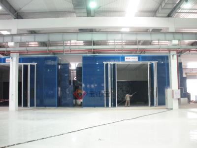 China Industrial Aircraft Paint Booth 15000×5000×5000mm with 49KW Power and 80℃ Temperature Control for sale