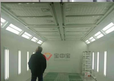 China BZB-AU Auto Refinish Spray Booth 6.9m x 4m x 2.65m with 25000m³/h Airflow and 17kW Power for sale
