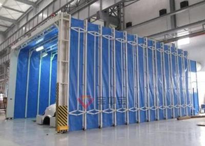 China Telescopic Paint Spray Booth 20000x8000x7200mm for Large Heavy Duty Workpieces with 18000m³/h Intake Fans for sale