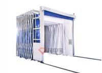 China Mobile Telescopic Folding Track Spray Booth For Mechanical Industry Equipment for sale