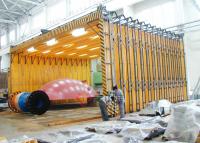 China Open Face Retractable Mobile Telescopic Paint Spray Booth For Large Workpieces for sale