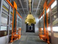 China Electric Portable 3D Lift for Paint Booth - 15000×5000×5000mm Internal Dimension with 140KW Total Power for sale