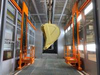 China Movable 3D Lift Working Platform for Bus Paint Booth - 15000x5000x5000mm Internal Dimension with 140KW Power for sale