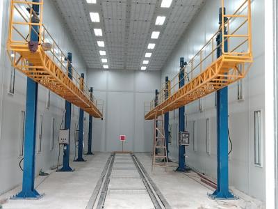 China Post Style Lifting Working Platform Sanding Room 15000x5000x5000mm with 140KW Power for Painting Booth for sale