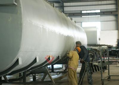 China Special Vehicles Trailer Tanker Mixer Automatic Shot Blasting and Painting Line with 50-150°C Oven Temperature and Custom Spray Booth for sale