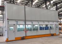 China Portable Spray Booth With Rail System Mobile Painting Room Industrial Grade Section Steel Construction for sale