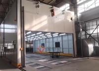 China Portable Spray Booth With Rail System Mobile Painting Room Industrial Grade Section Steel Construction for sale