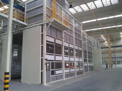 China Strong Top Fan Iron Substrate 2.5m Painting Production Line with Custom Conveyor Systems and PLC Control for sale