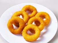 China Crispy Golden Classic Fried Onion Rings Frozen Ready Meal Fried And Ready To Eat Appetizer for sale