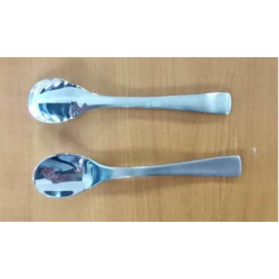 China Food Grade 304 Low MOQ Stainless Steel Coffee Spoon Bulk Commercial Mini Dessert Utensil for sale