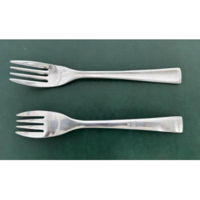 China Food Grade 304 Heavy Duty Dinner Fork Bulk Stainless Steel Four-Tine New Model Utensil for sale