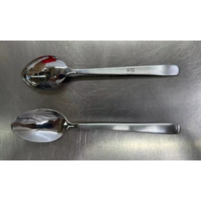 China Thickened 304 Curry Spoon Set Oval Head Large Capacity Tableware For Asian Cuisine for sale