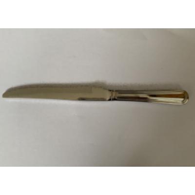 China Monoblock 304 Silver Stainless Steel Flatware Dinner Knife Balanced Weight Tableware For Steak Main Course for sale