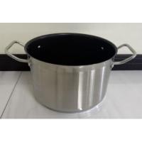 China 24cm IH Compatible SS Composite-Base Curry Stock Pot, Three-Layer Fluorine Coated Large Soup Pot, Cooking Baking Tools Kitchen Accessories Bulk for sale