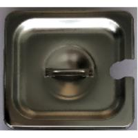 China Food Grade 304 Spoon Slot Food Pan 1/6 Lid Low Moq Commercial Cooking Baking Tools Cover for sale