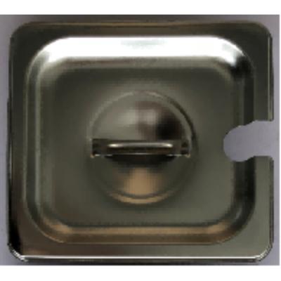 China Food Grade 304 Spoon Slot Food Pan 1/6 Lid Low Moq Commercial Cooking Baking Tools Cover for sale