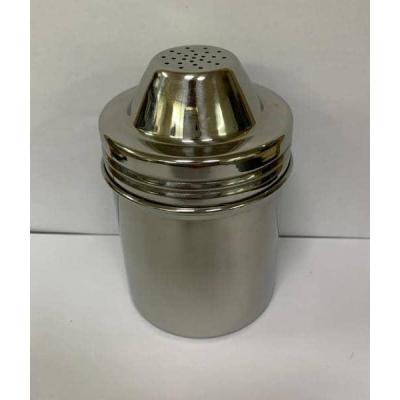 China Commercial Stainless Steel Salt Shaker Tabletop Cooking Baking Tools Spice Pepper Dispenser for sale