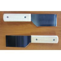 China Japanese-Style STAINLESS SCRAPER, Teppanyaki COOKING BAKING TOOLS Wooden Handle Spatula for sale