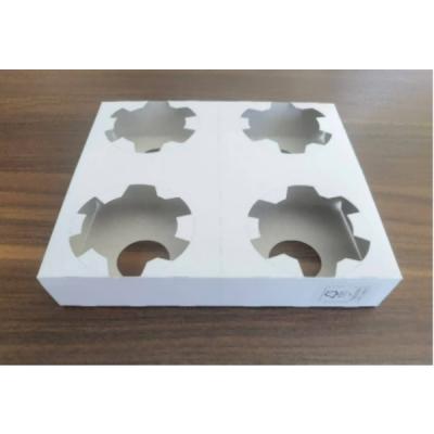 China Disposable Food Packaging Kraft PAPER CUP HOLDER, Bulk Drink Carrier Tray for sale
