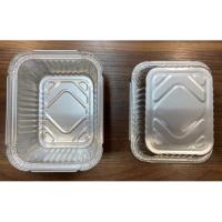 China Disposable Food Packaging Square Aluminum Foil Container for sale