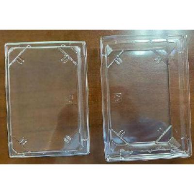 China 188×133mm Clear PP Disposable Food Packaging Square Sushi Paper Box Lid, Low Cost Bulk for sale