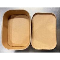 China 650ml Eco-Kraft Disposable Food Packaging Square Takeout Meal Box, Low MOQ Bulk for sale