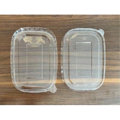 China 650ml/750ml Fit Clear PP Disposable Food Packaging Square Meal Box Lid, Low Cost for sale