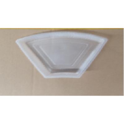 China PP 20 * 14 * 3.8cm Tray Disposable Food Packaging Fan-Shaped Sushi/Bento Inner Tray, Ultra-Low MOQ for sale