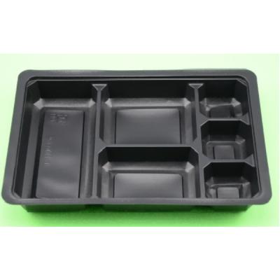 China PP Multi-Compartment Disposable Food Packaging Mid-Size Bento/Sushi Inner Tray, Low MOQ for sale
