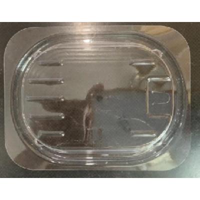 China PS Clear 15.5 * 11.5 cm Disposable Food Packaging Takeout Lunch Box Lid, High 20GP for sale