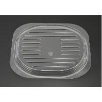 China PS Clear 18.8*18.8*1.8 cm Disposable Food Packaging Square Large Takeout Box Lid, Low MOQ for sale