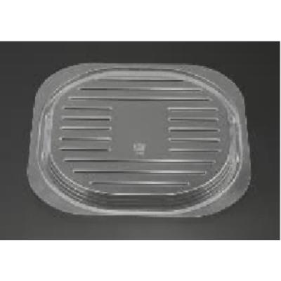 China PS Clear 18.8*18.8*1.8 cm Disposable Food Packaging Square Large Takeout Box Lid, Low MOQ for sale