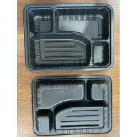 China PP 4 - Compartment  Disposable Food Packaging 258 * 200 * 35 mm Bento Inner Tray, High 20GP for sale