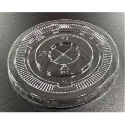 China PS High Clarity/Flat  Disposable Food Packaging Φ95mm Clear Cold Drink Cup Lid, Ultra High 20GP for sale