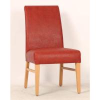 China Vibrant Wood ST Red Chair, Dining table & chairs Modern Seating for sale