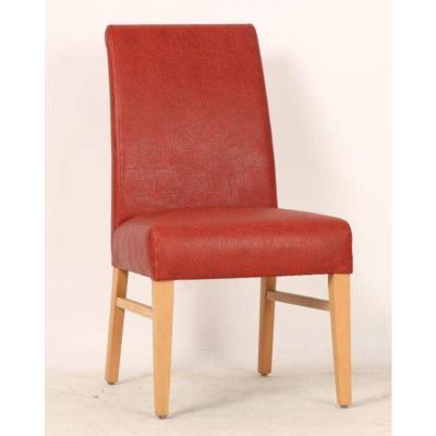 China Vibrant Wood ST Red Chair, Dining table & chairs Modern Seating for sale