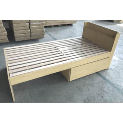 China Solid Wood Slatted BED , Dining table & chairs Durable Sleeping Frame for sale