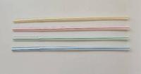 China Striped 6x210mm Flexible Straw, Disposable Catering Supplies 4-Color for sale