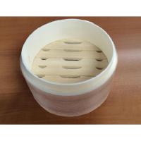 China 12cm Mini Bamboo Wood Steamers Cover, Natural Hand-Woven Dim Sum Lid for sale
