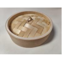 China 15cm Natural Dim Sum Lid, Bamboo Wood Steamers Cover for Restaurant for sale