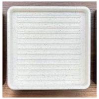 China White ABS Meat Dish, Non-Slip Tableware Accessories for Fresh Serving for sale