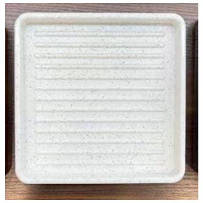 China White ABS Meat Dish, Non-Slip Tableware Accessories for Fresh Serving for sale