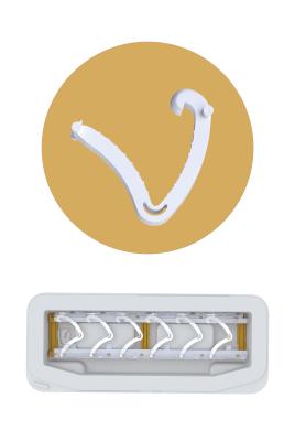 China QueuesClip TM Multiple Non Absorbable Polymer Ligating Clips NLC-CL for sale
