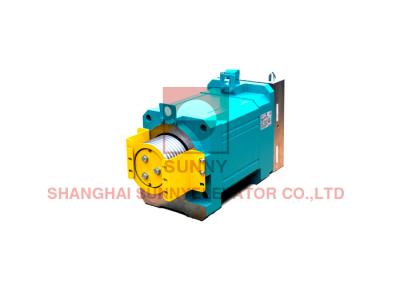 China 2:1 Synchronous Gearless Lift Machine MRL For Plastic Sheathing Ropes for sale