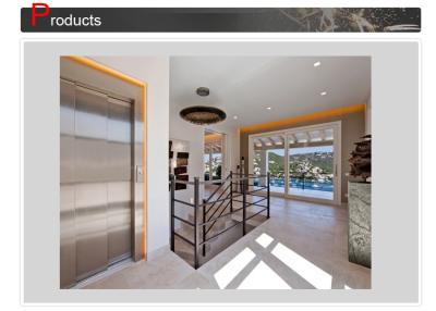 China Low Noise Stainless Steel 304 Home Lift with 250-400kg Load for Villas and Residential Use for sale