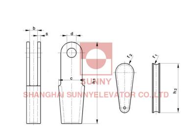China 5 Size Galvanized Surface wire rope socket For Elevator Traction System for sale