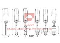 China Elevator Spare Part Rope Suspensions With Sockets For Traction System for sale