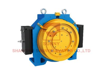 China Low Noise Low Temperature Rise Gearless Traction Machine With Max. Shaft Load 5500kg for sale