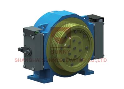 China 0.5 - 1.75m/S Gearless Traction Machine For Machine Roomless Elevator for sale